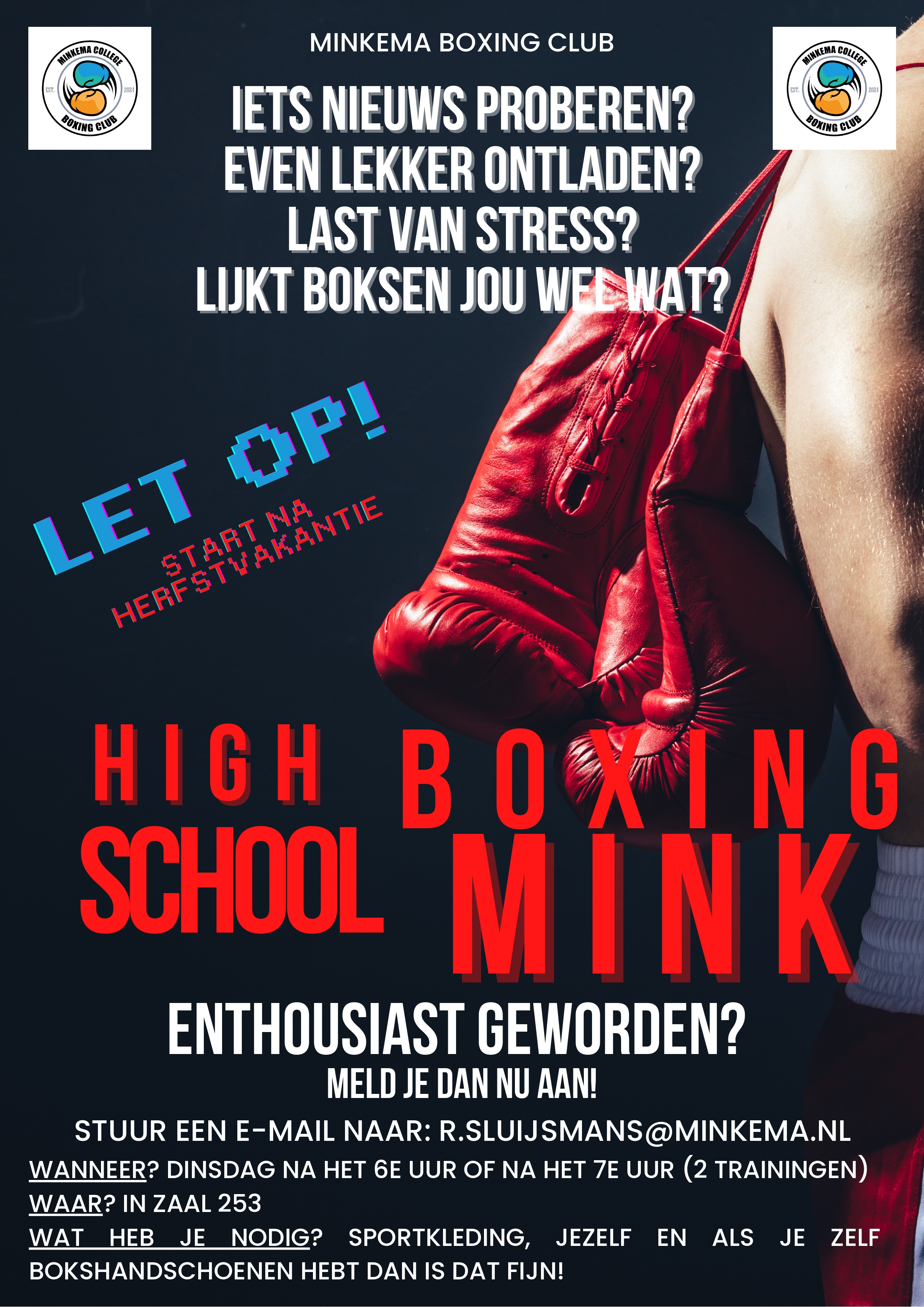 High school boxing Minkema | Nieuws | Het Minkema College